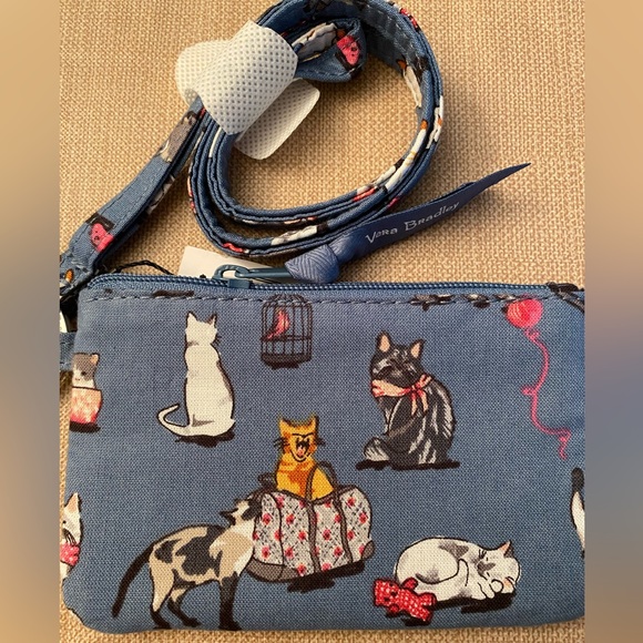 Vera Bradley | Accessories | Vera Bradley Lanyard And Zip Id In Cats ...